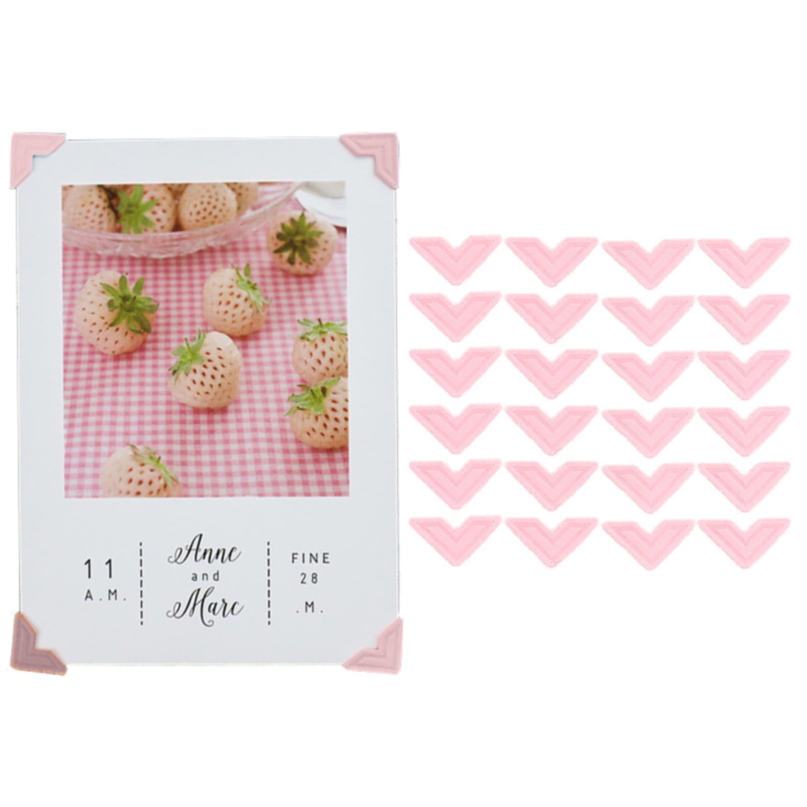 Photo Corners Self Adhesive For DIY Photo Album Journal Cowhide Photo ...