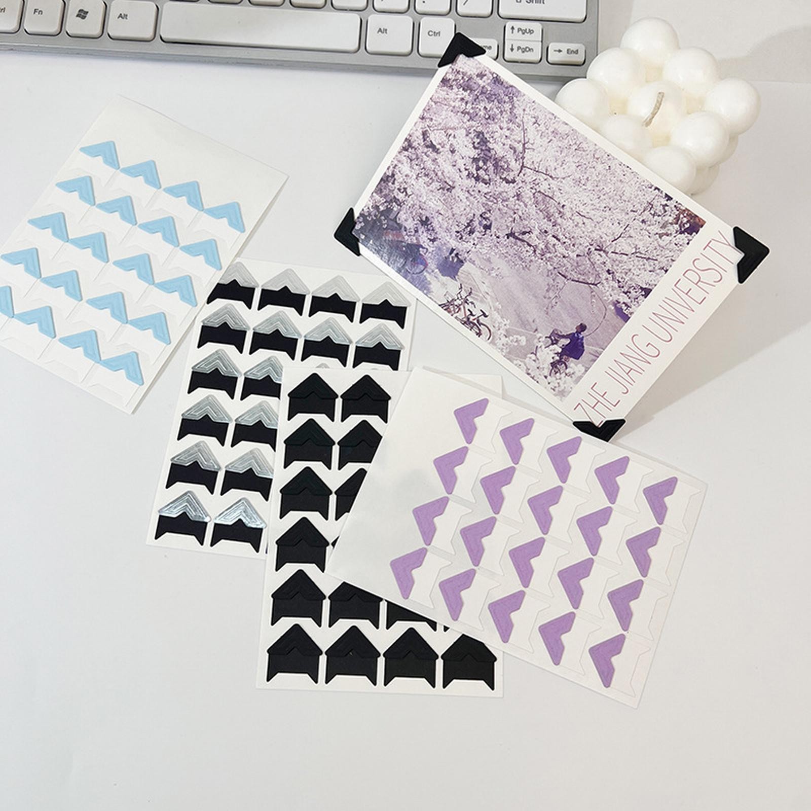 Photo Corners Self Adhesive Stickers for DIY Scrapbook, Photo Album ...
