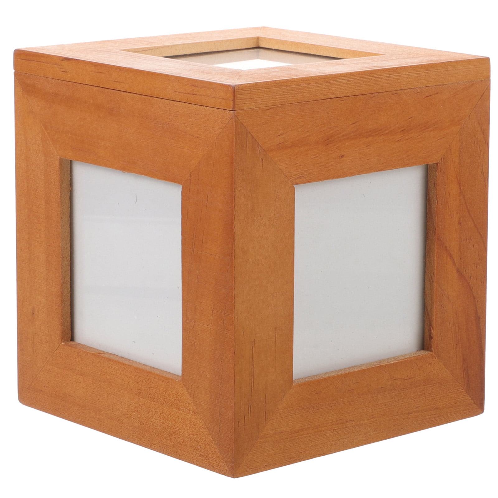 Photo Cube Photo Keepsake Box Picture Frame Photo Box Wood Box for ...