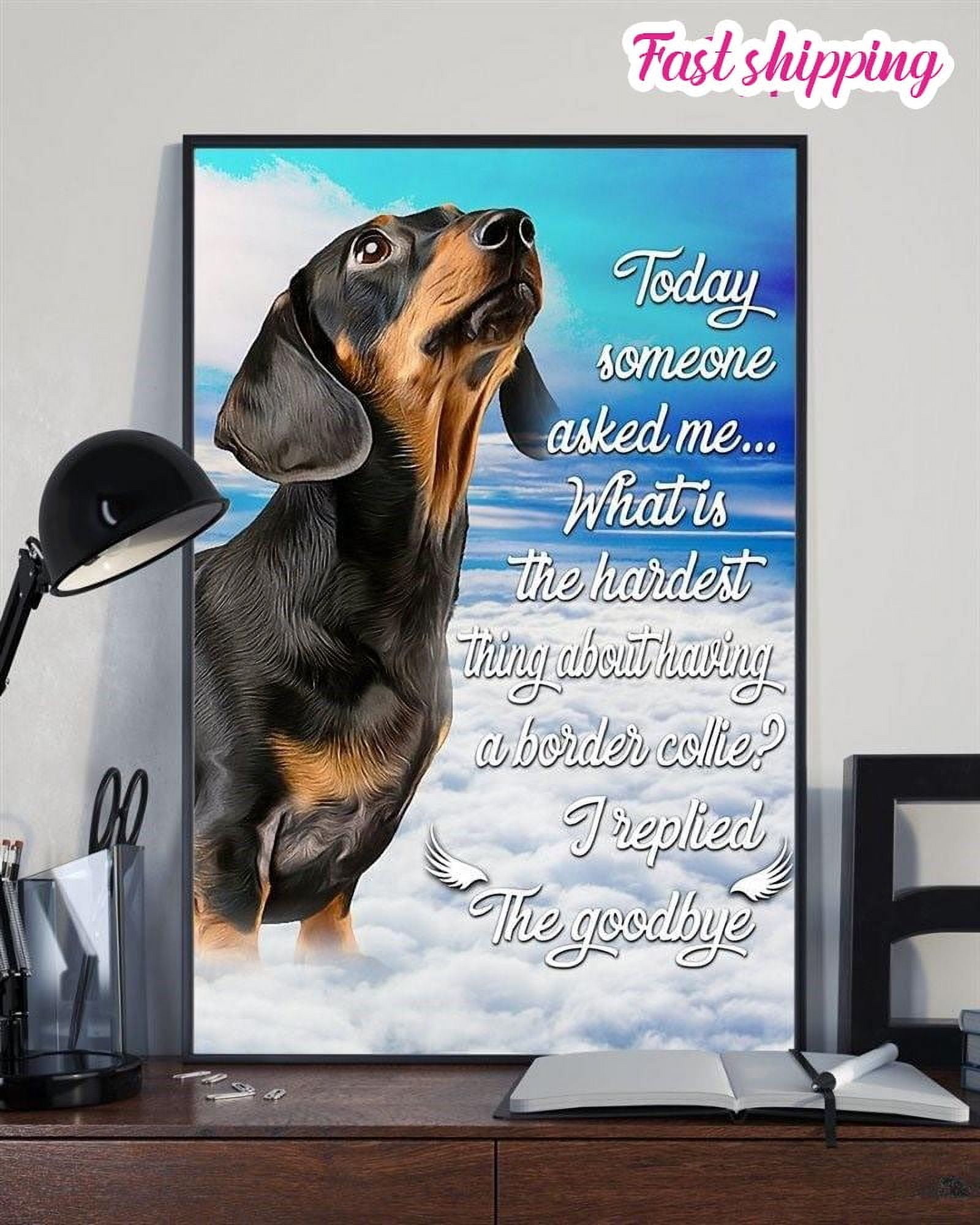 Photo Dog Lovers Dachshund The Goodbye Vintage Home Poster Wall Art ...