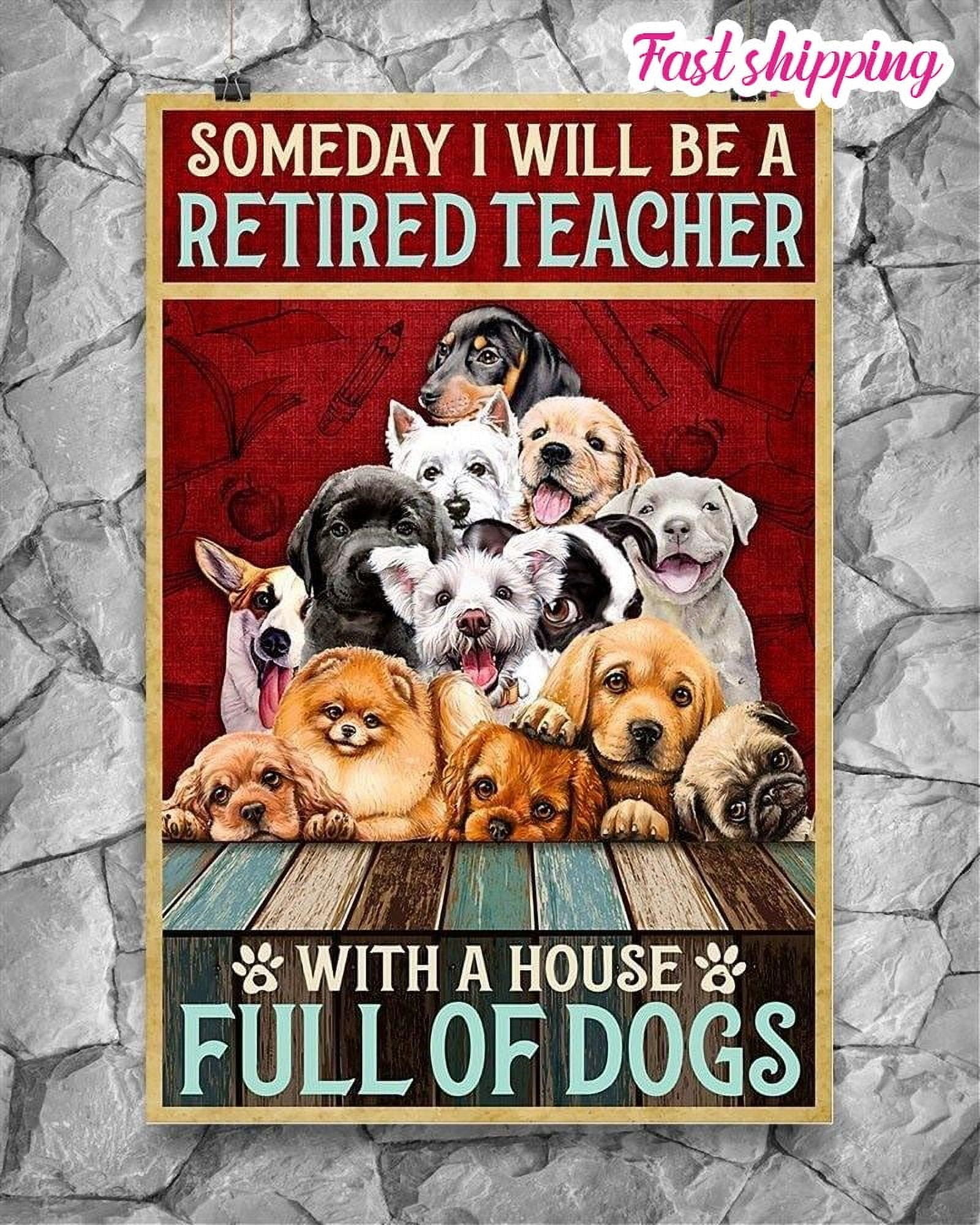 Photo Dog Lovers Retired Teacher With A House Full Of Dogs Vintage Home ...