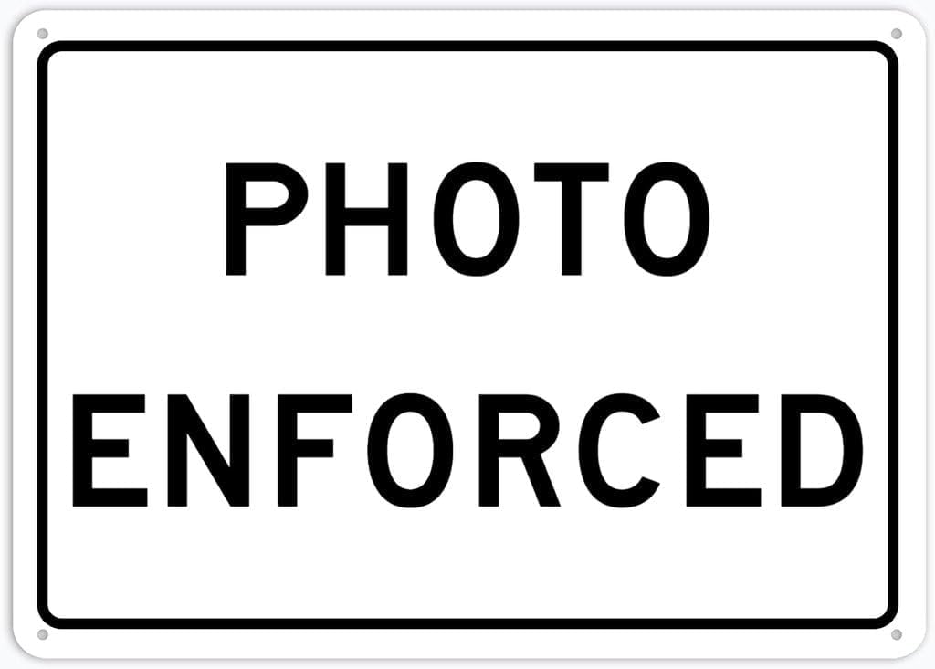 Photo Enforced Caution Safety Signs, Warning Signs, Security Signs, Alt ...
