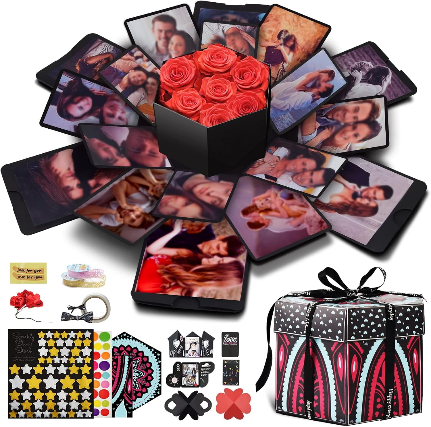 Photo Explosion-Box Funny DIY - Creative DIY Explosion Gift Box, Assembled Handmade Photo ...