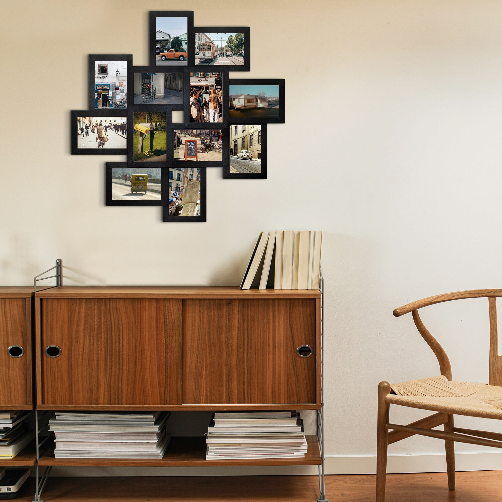 Photo Frame 24x24 Square Storm Eye Black PVC Picture Frame Selfie ...