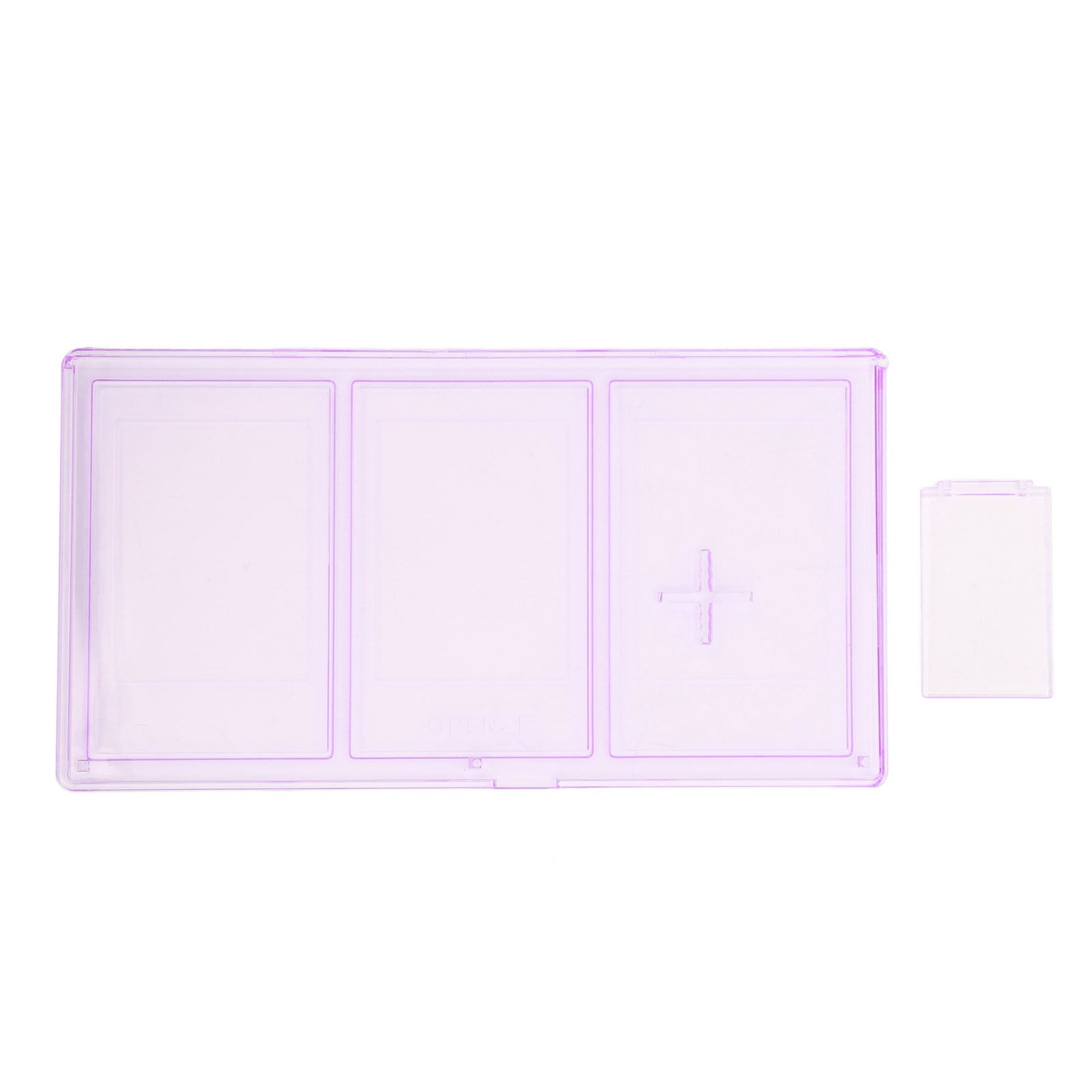 Photo Frame 3 Openings Clear PC Display 3in 4x3 Picture with Stand ...