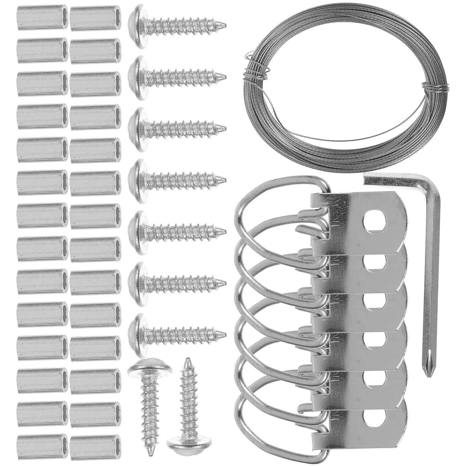 TABLZONE Picture Hanging Wire Kit Assorted Color Steel D Ring Hooks for ...