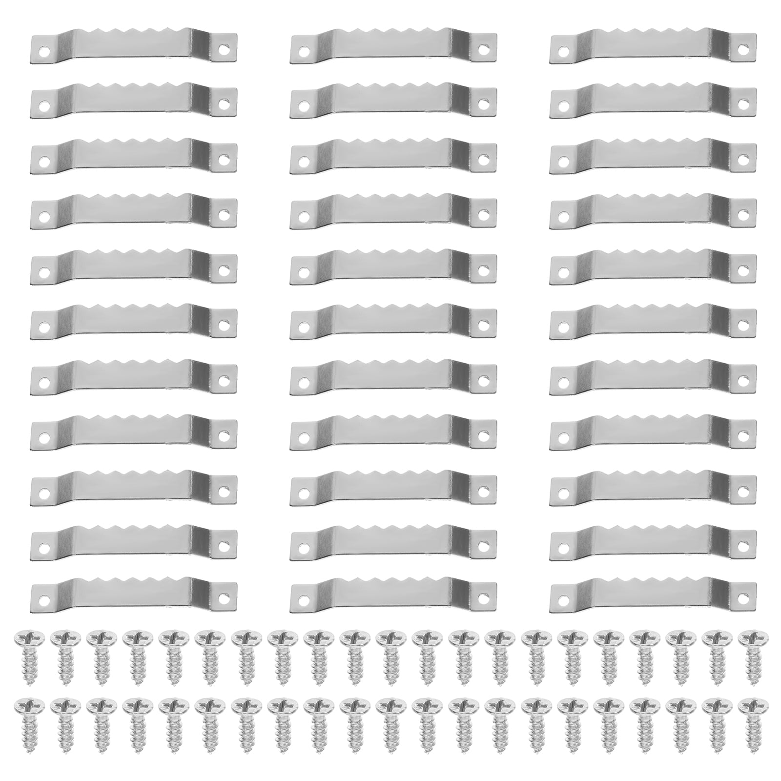 100pcs Serrated Picture Hanger Hardware Frame Hook for Hanging Pictures ...