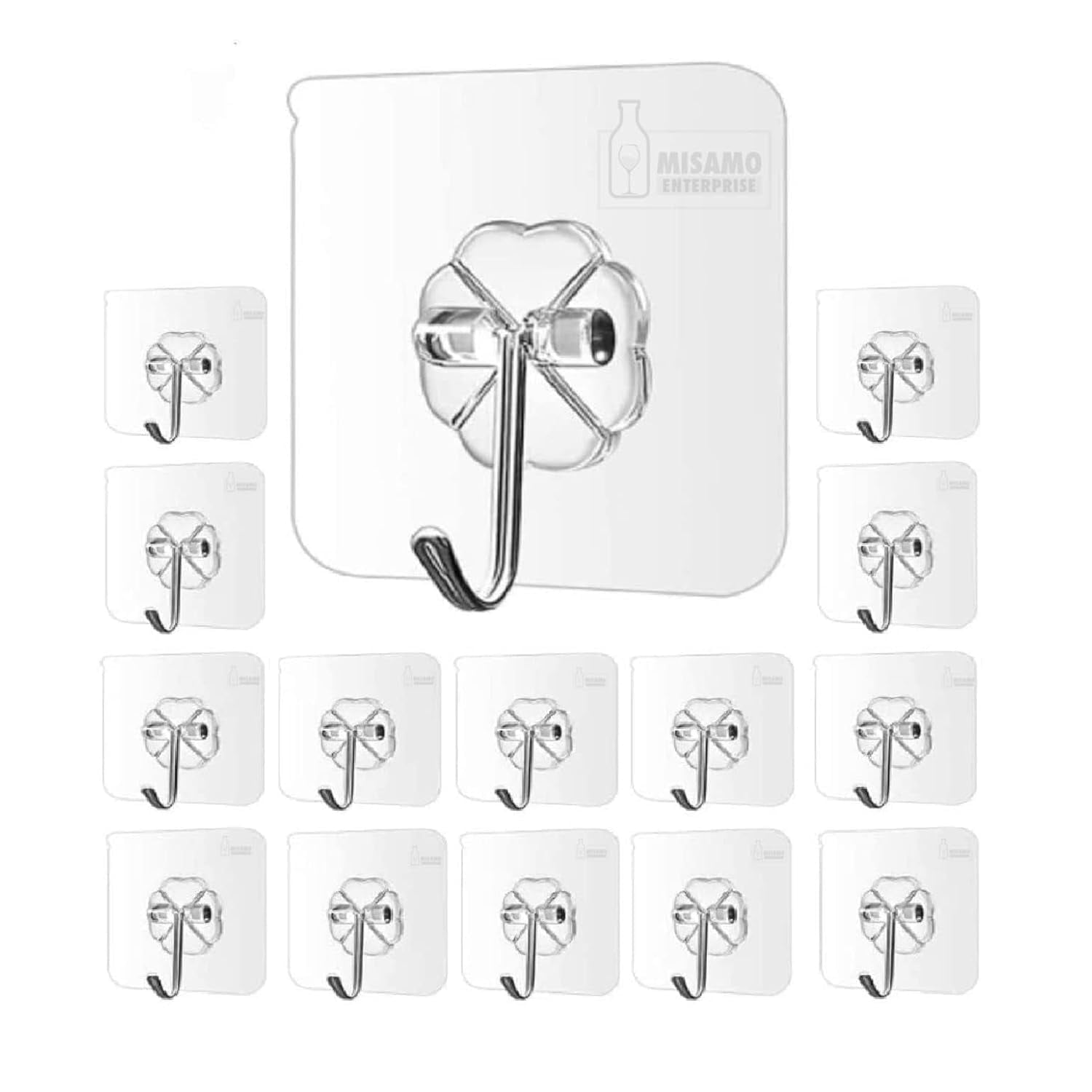 Photo Frame Hooks for Wall Without Drilling 10 Pack Self Adhesive Hooks for Wall Heavy Duty ...