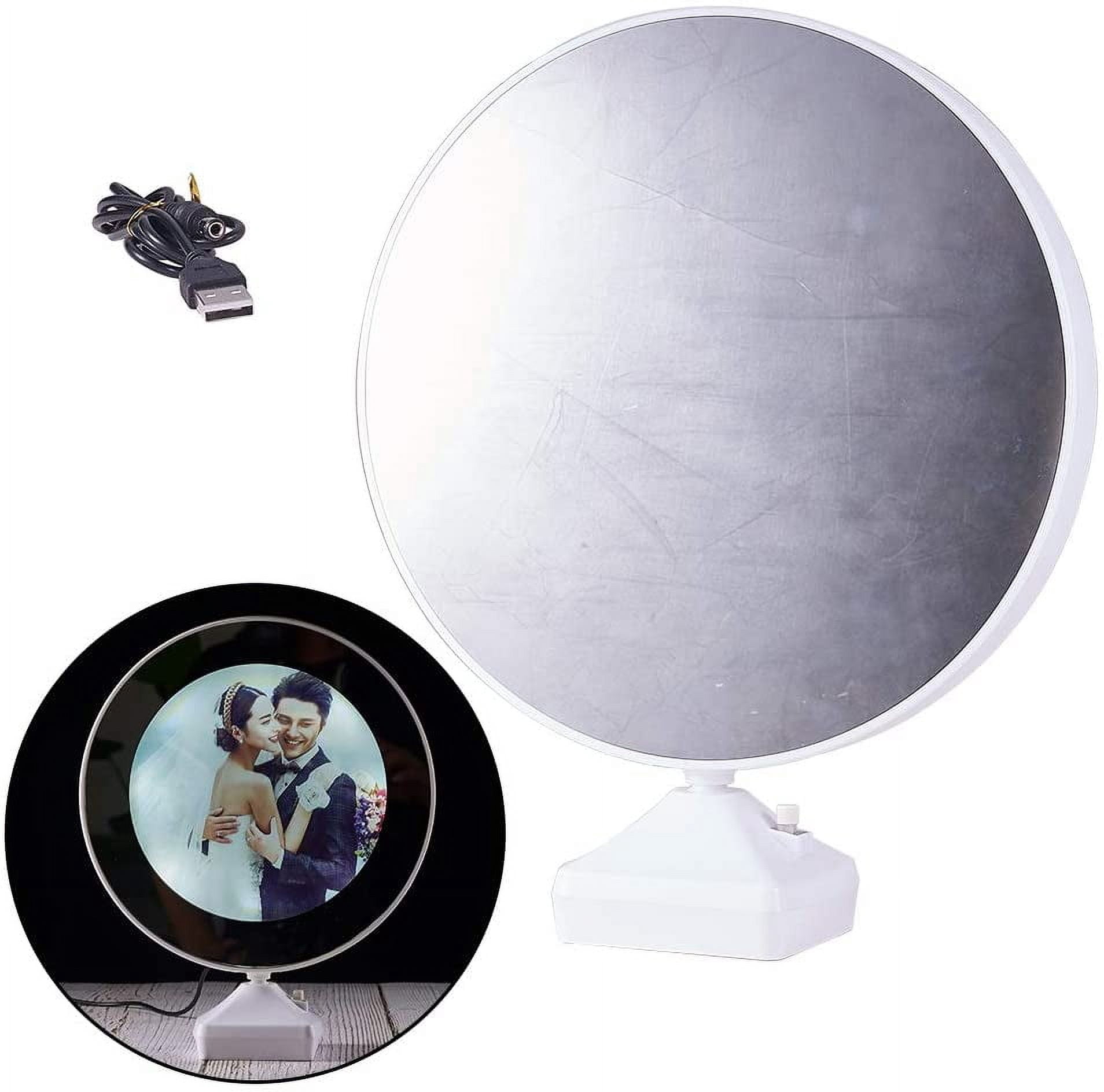 Photo Frame Mirror LED Light with USB Cable Light Photo Frame Home Gift ...