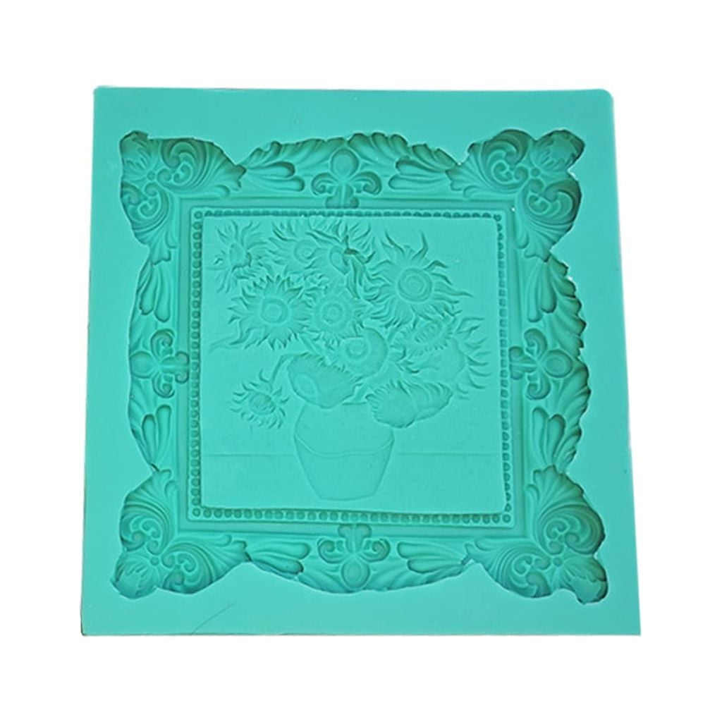 Photo Frame Molds, Vintage Picture Frames Silicone Fondant for Home ...