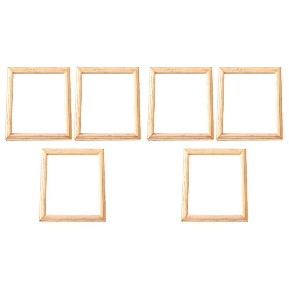HOMEMAXS 6Pcs Miniature Wooden Photo Frames for Micro Photo Frame and ...