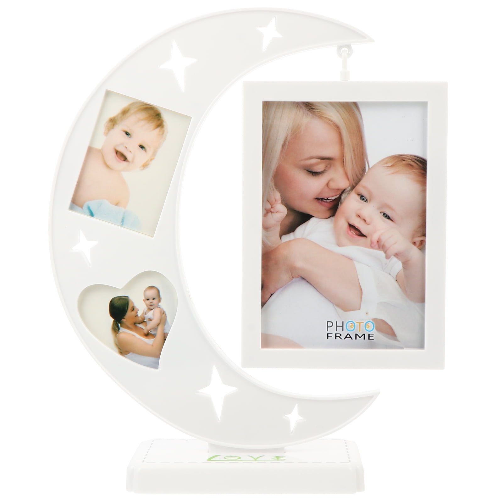 Photo Frame Star Shaped Picture Round Wedding Decor Baby White ...