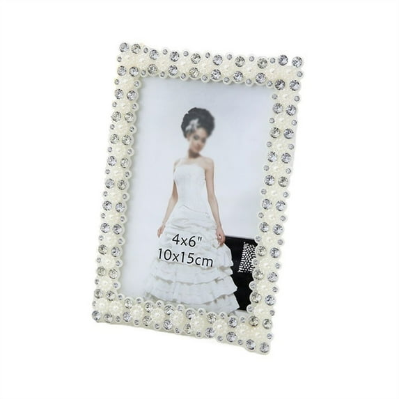 Photo Frames Creative Rectangular Frame Artificial Pearl Photo Display Frame 6 "7" 8 "photo ...
