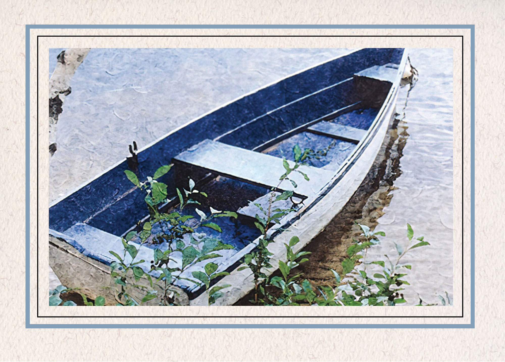 Photo Insert Card, Cardstock with Double Border, Set of 10 for 4x6 ...