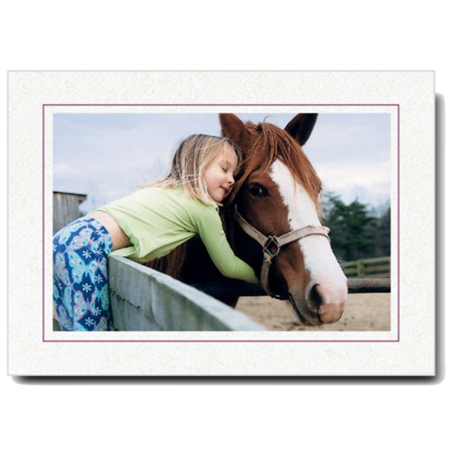 Photo Insert Card, Cardstock with Single Border, Set of 10 for 4x6 ...
