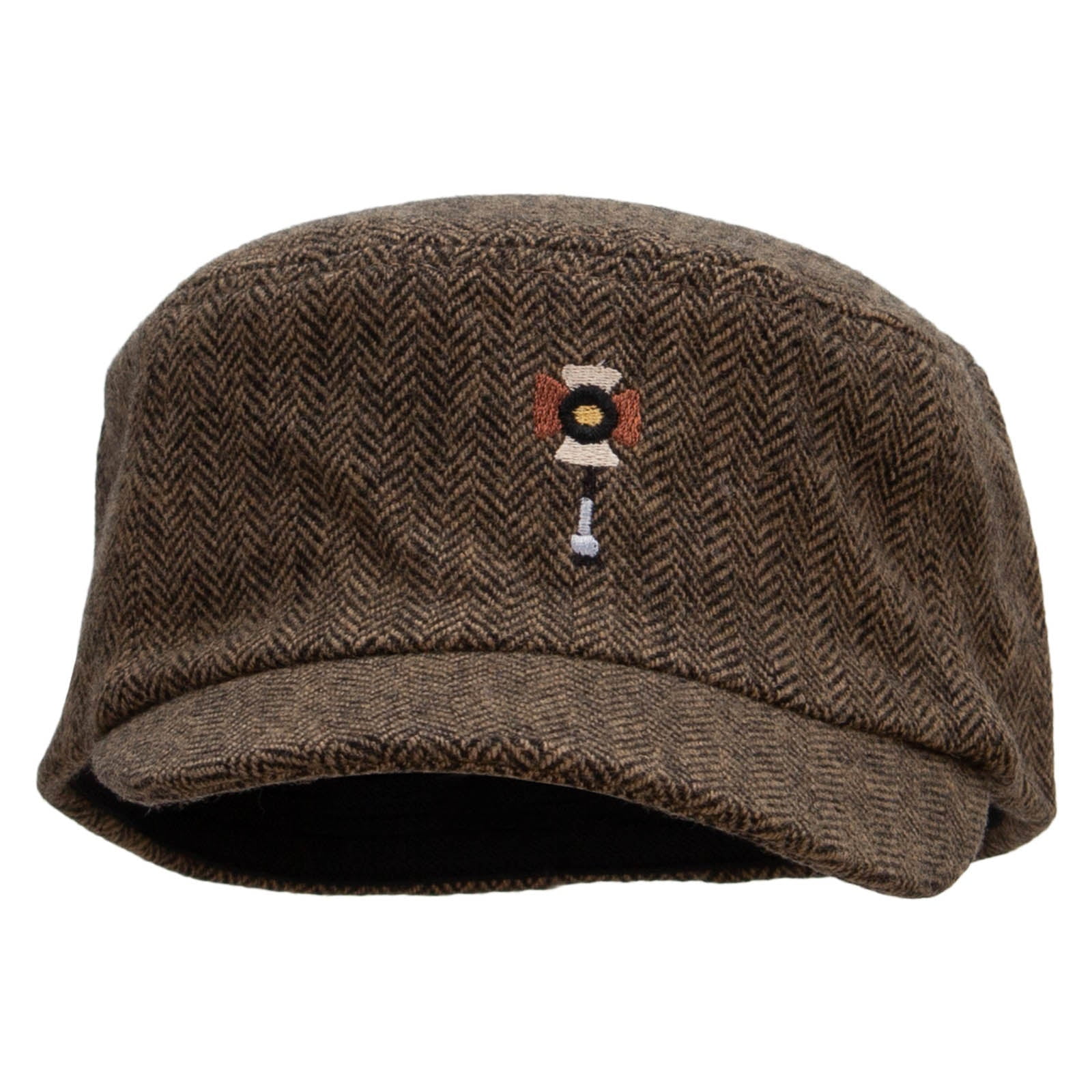 Photo Lights Wool Fashion Fitted Engineer Cap - Brown OSFM - Walmart.com