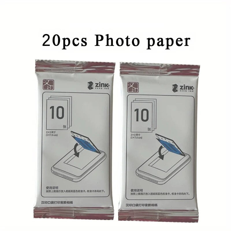 Photo Paper 2x3 Inch Sticky-Backed Photo Paper For HPRT MT53 Pocket ...