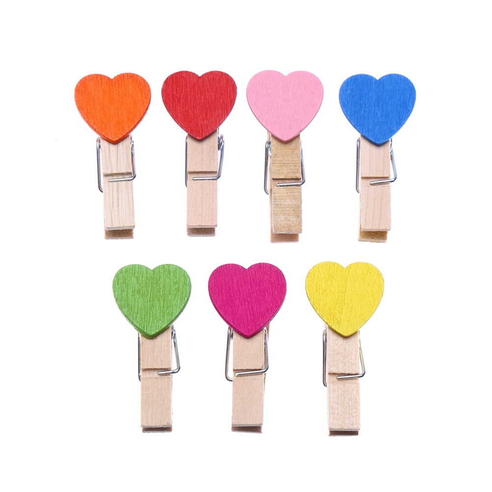 Photo Paper Clothespins Bookmark Memo Clip Mini Wooden Pegs Clamps ...