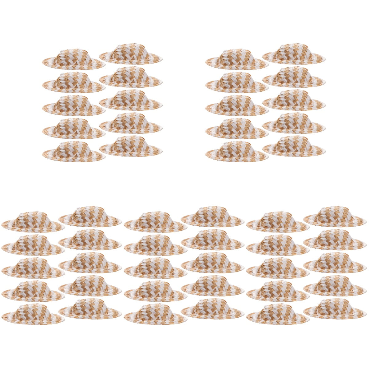 Photo Prop Homedecor Dollhouse Straw Hat Mini DIY Miniature Hats ...