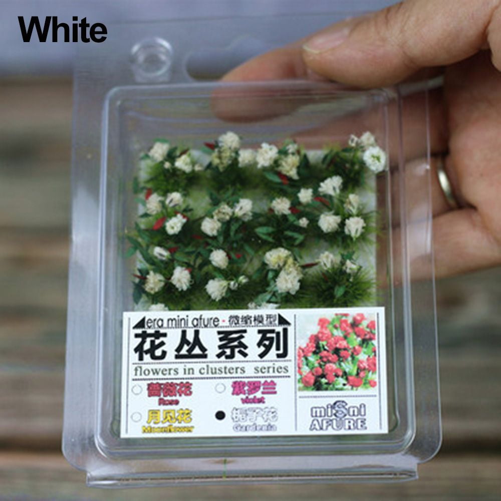 Photo Props Fairy Garden Wargame Material Static Grass Tufts Miniature ...