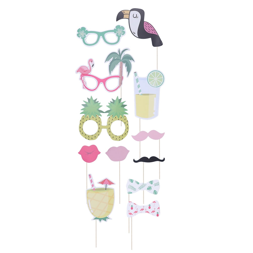 Photo Props Party Booth Supplies Luau Hawaii Summer Hawaiian Frame ...