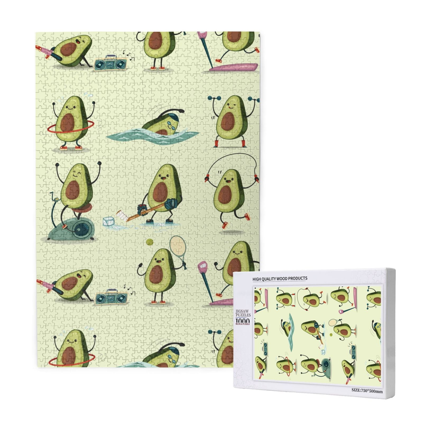 Photo Puzzle Avocado for Exercise 1000 Piece Family Reunion Puzzle ...