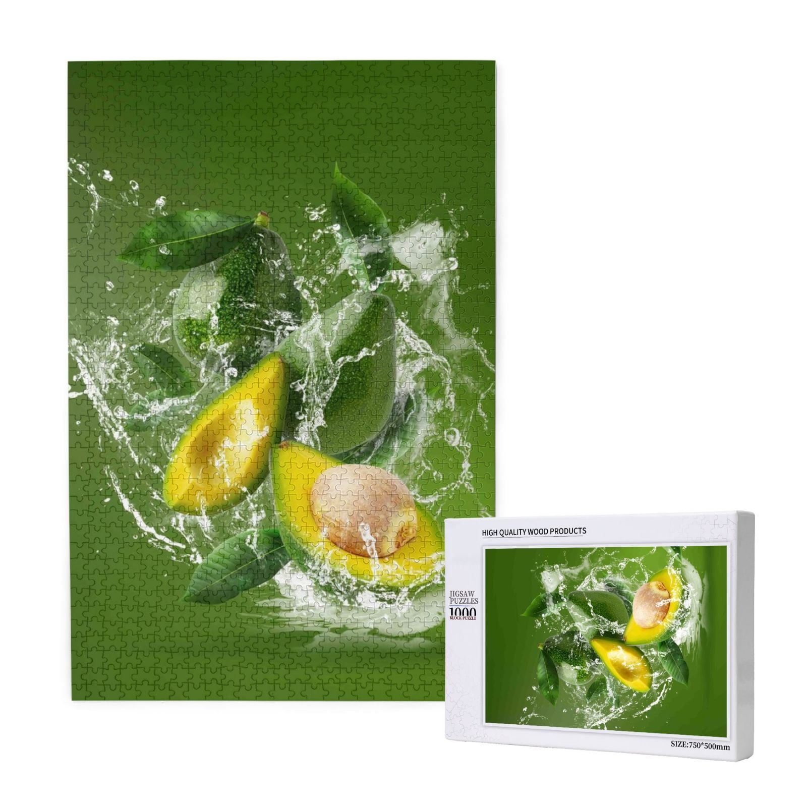Photo Puzzle Friut Avocado 1000 Piece Family Reunion Puzzle, Wooden ...