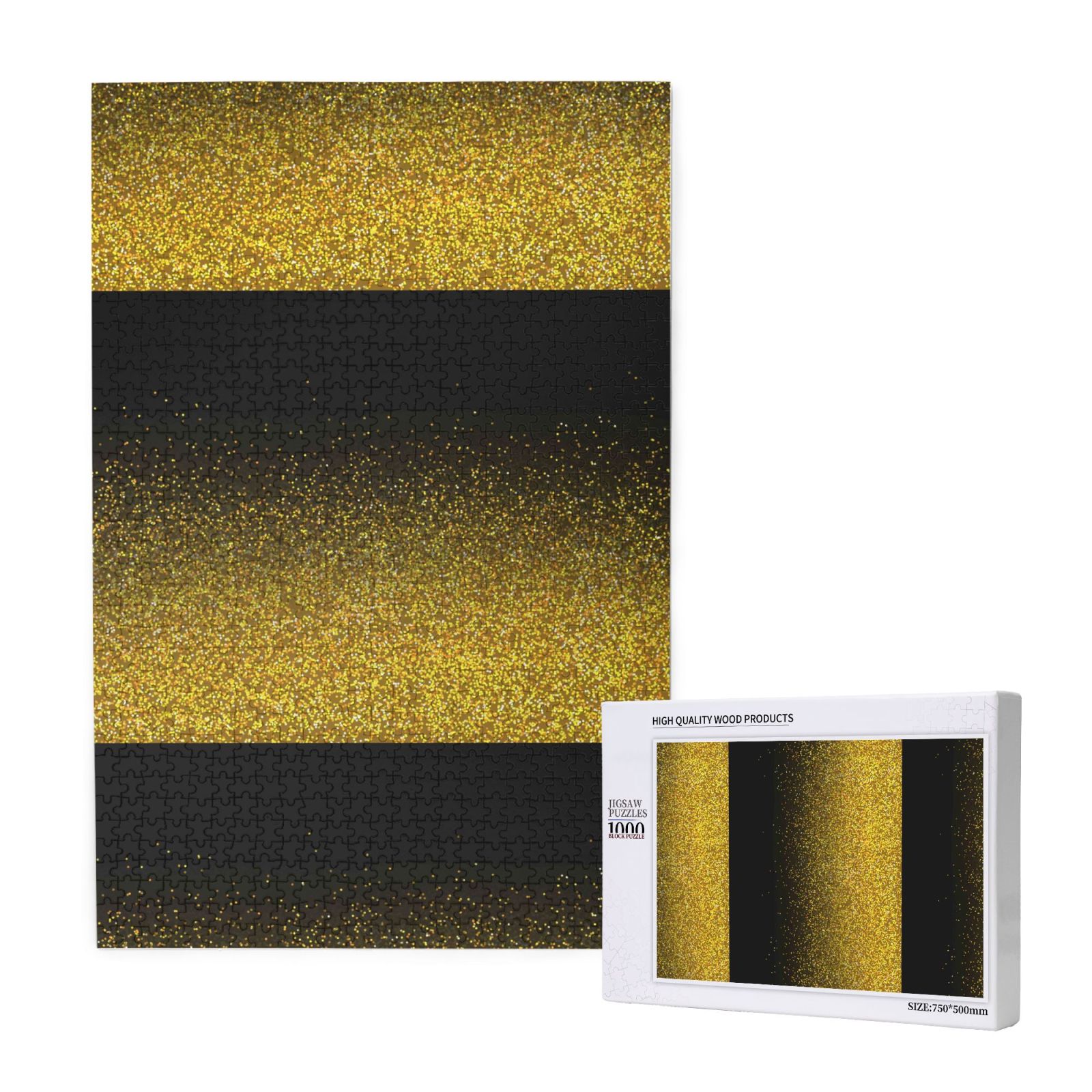 Photo Puzzle Gold Glitter Gradient 1000 Piece Family Reunion Puzzle ...