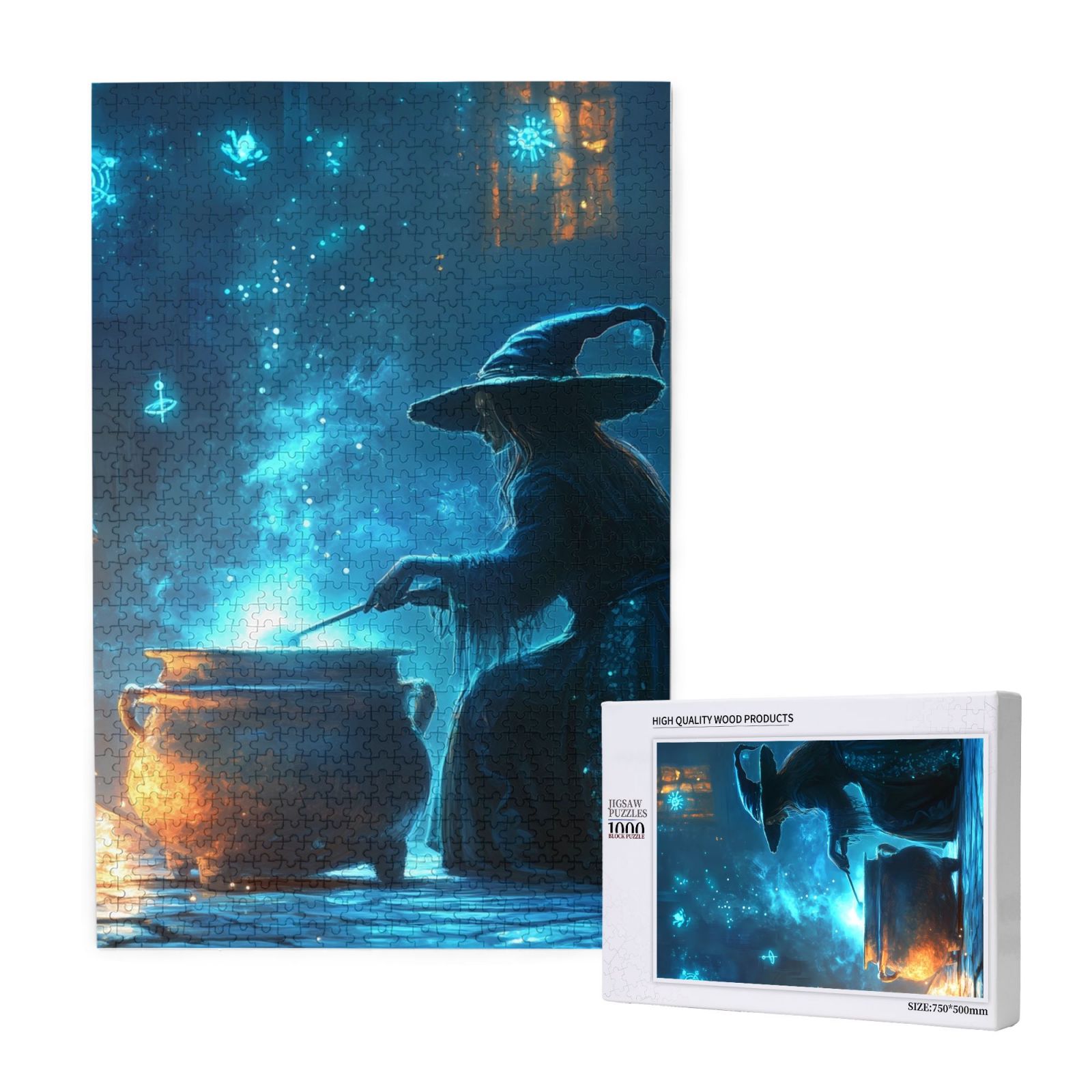 Photo Puzzle Halloween Mysterious Witch 1000 Piece Family Reunion ...