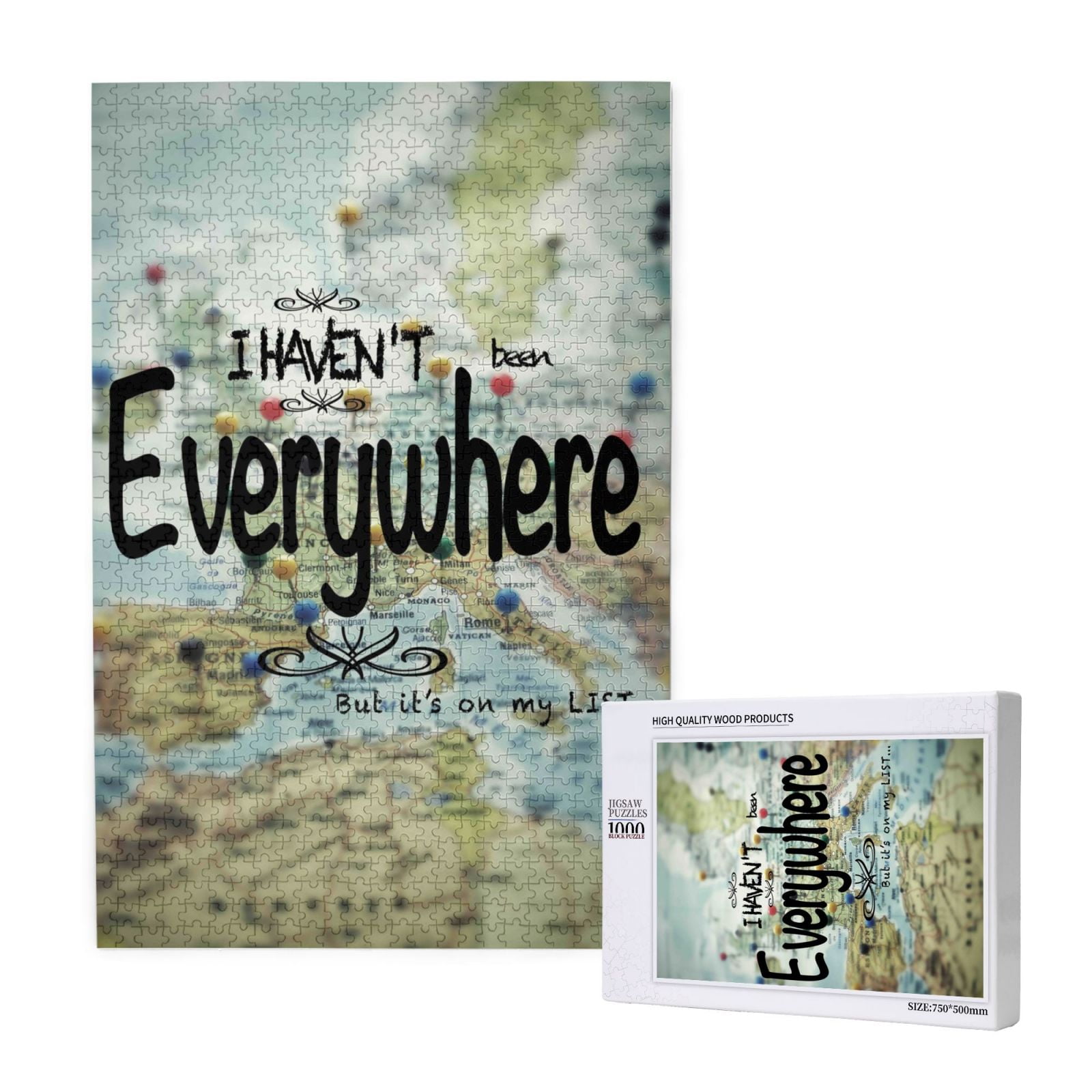 Photo Puzzle I Haven't Been Everywhere 1000 Piece Family Reunion Puzzle ...