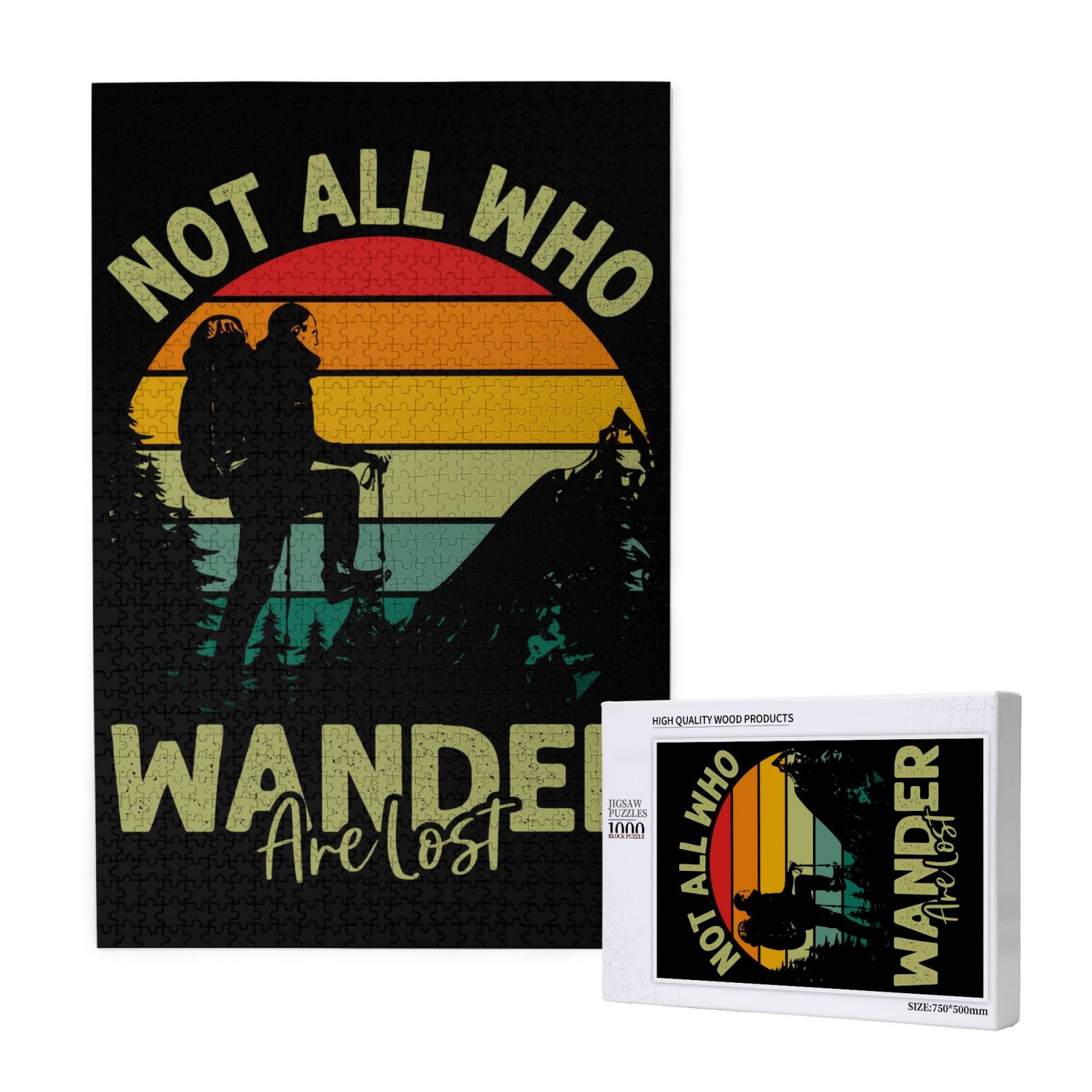 Photo Puzzle Not All Who Wander Are Lost 1 1000 Piece Family Reunion ...