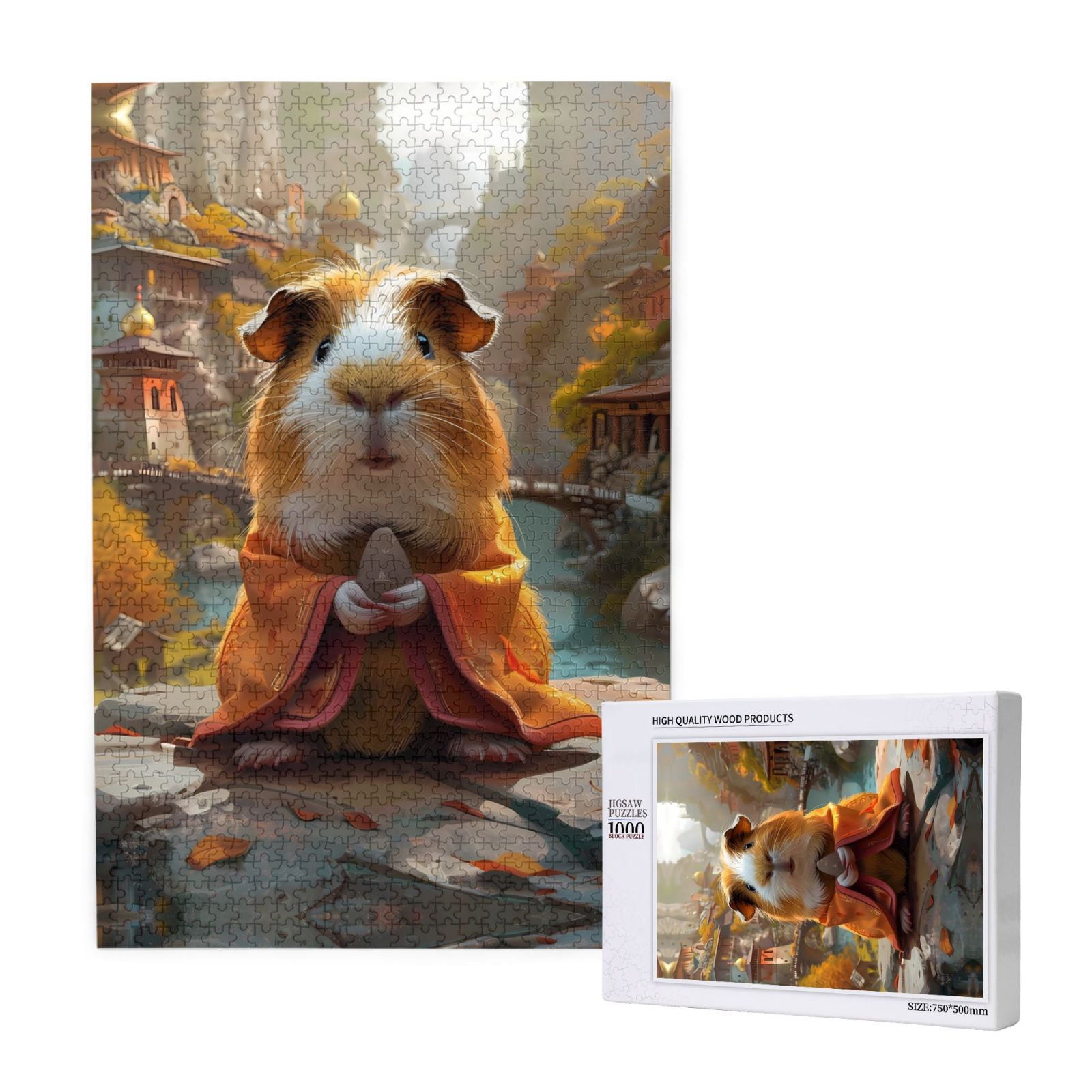 Photo Puzzle Valley Meditating Guinea Pig 1000 Piece Family Reunion ...