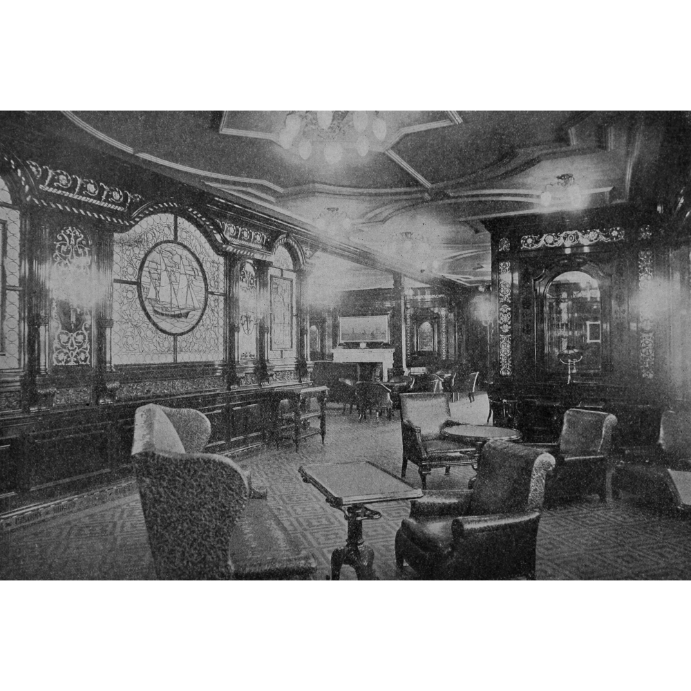 Photo Sinking of the Titanic 1912 Smoking room Poster Print (24 x 36 ...