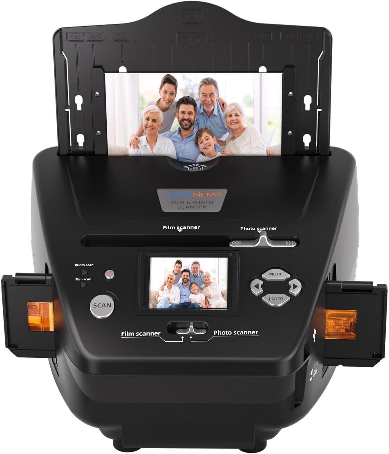 Photo and Slide Scanner with 2.4” LCD Screen, Convert Negatives ...