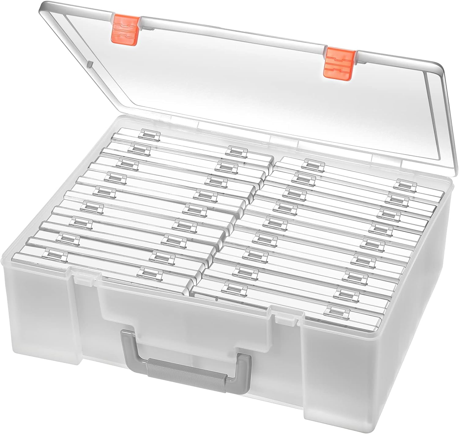 Photo Storage Box 4x6, 18 Inner Extra Large Organizer Acid-Free Photo ...