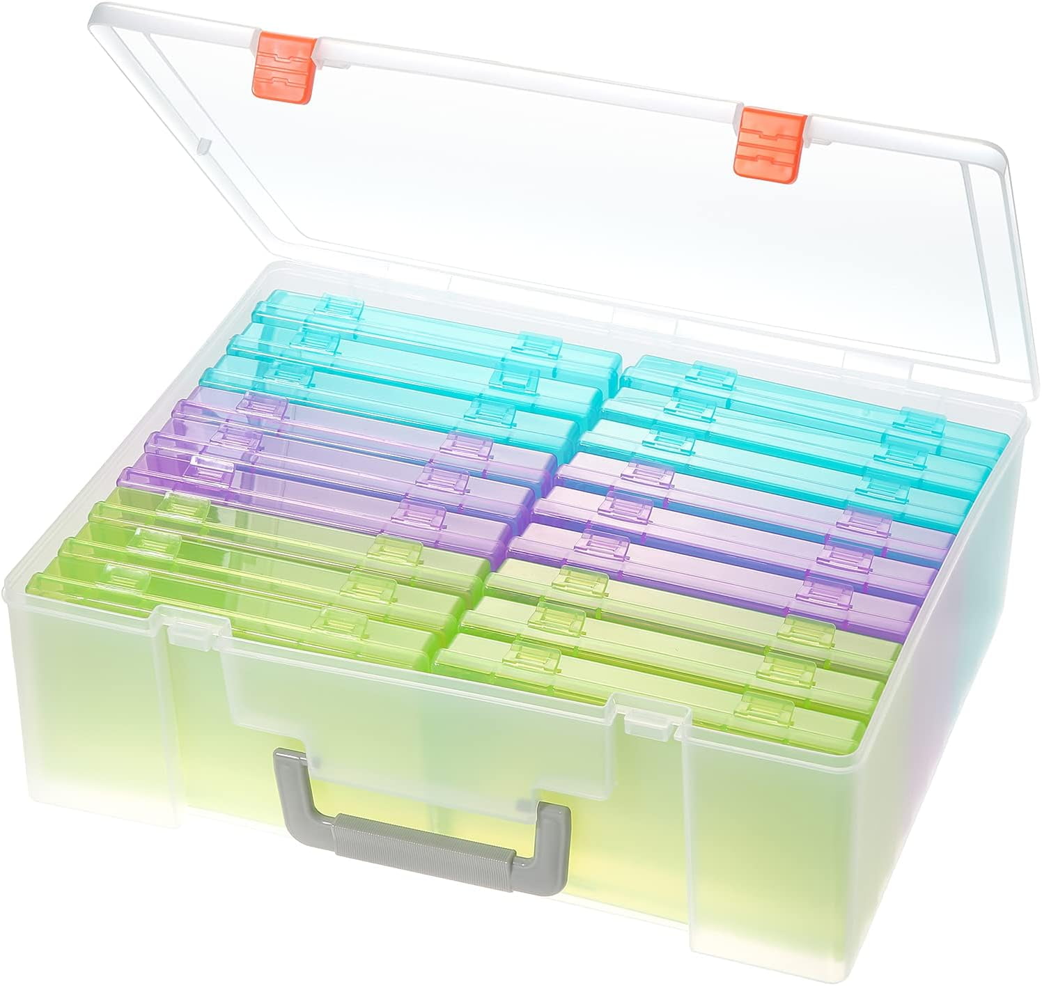 Photo Storage Box 4x6, 18 Inner Extra Large Organizer Acid-Free Photo ...