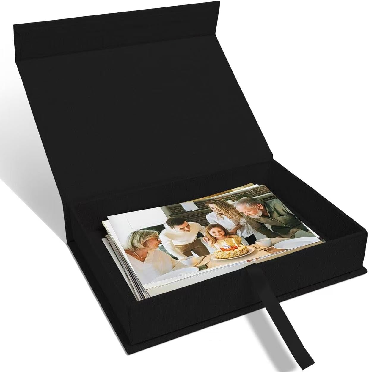 Photo Storage Box 4x6 5x7 - Archival Photo Organizer Box with Lid ...