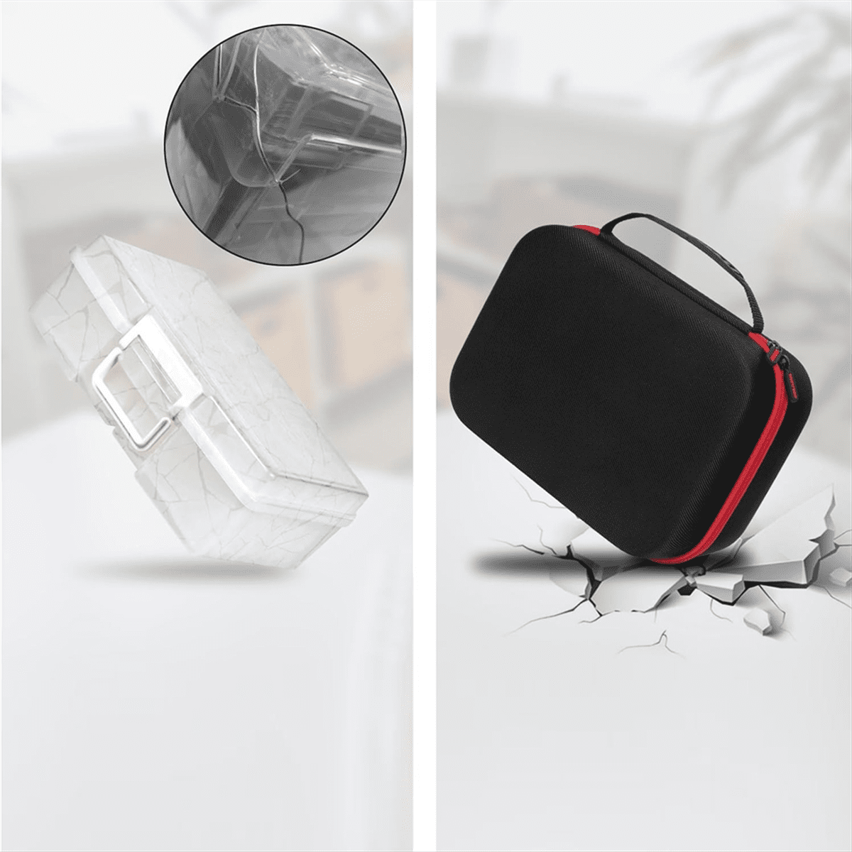 Photo Storage Box 4x6 with Hard Case, 9 Inner Photo Organizers and ...