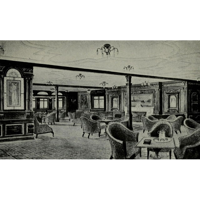 Photo Truth about the Titanic 1913 First Class smoking room Poster ...