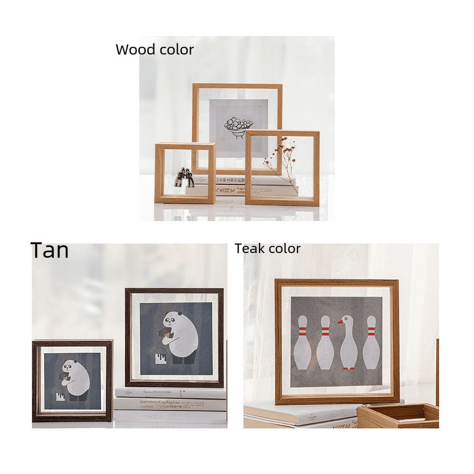 Photo photo frame table specimen frame transparent double-sided glass ...