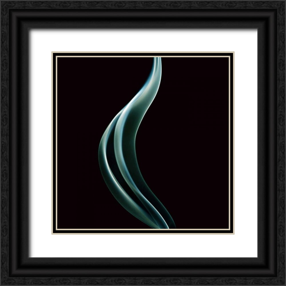 PhotoINC Studio 15x15 Black Ornate Wood Framed with Double Matting Museum Art Print Titled ...