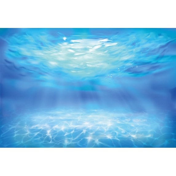 Photocall Background Aquarium Party Birthday Children Baby Wave Surface ...