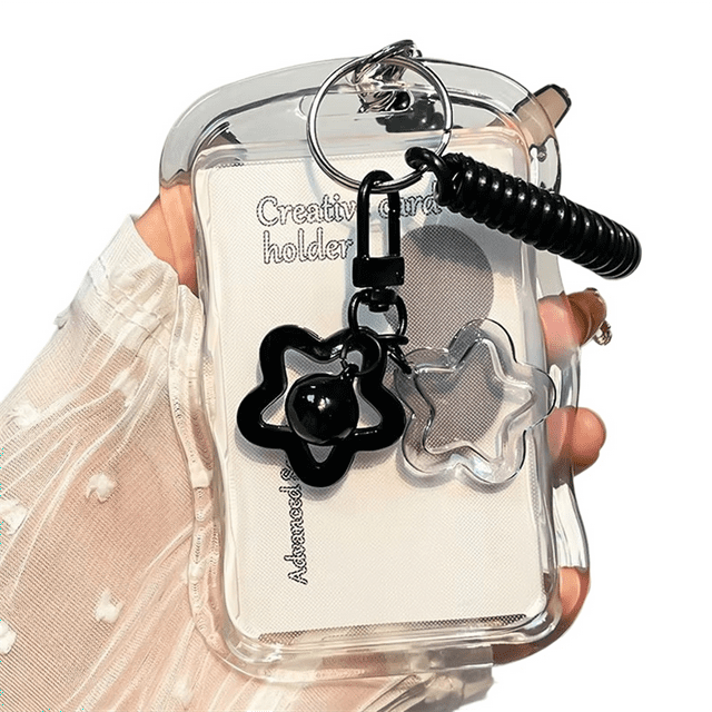 Photocard Holder Transparent Card Holder Keychain Photo Sleeves Bus ...