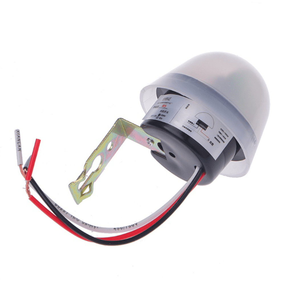 Photocell Sensor 10A, Auto On Off Photocell Light Switch, AS-20 DC 12V AC 110V 220V Waterproof ...