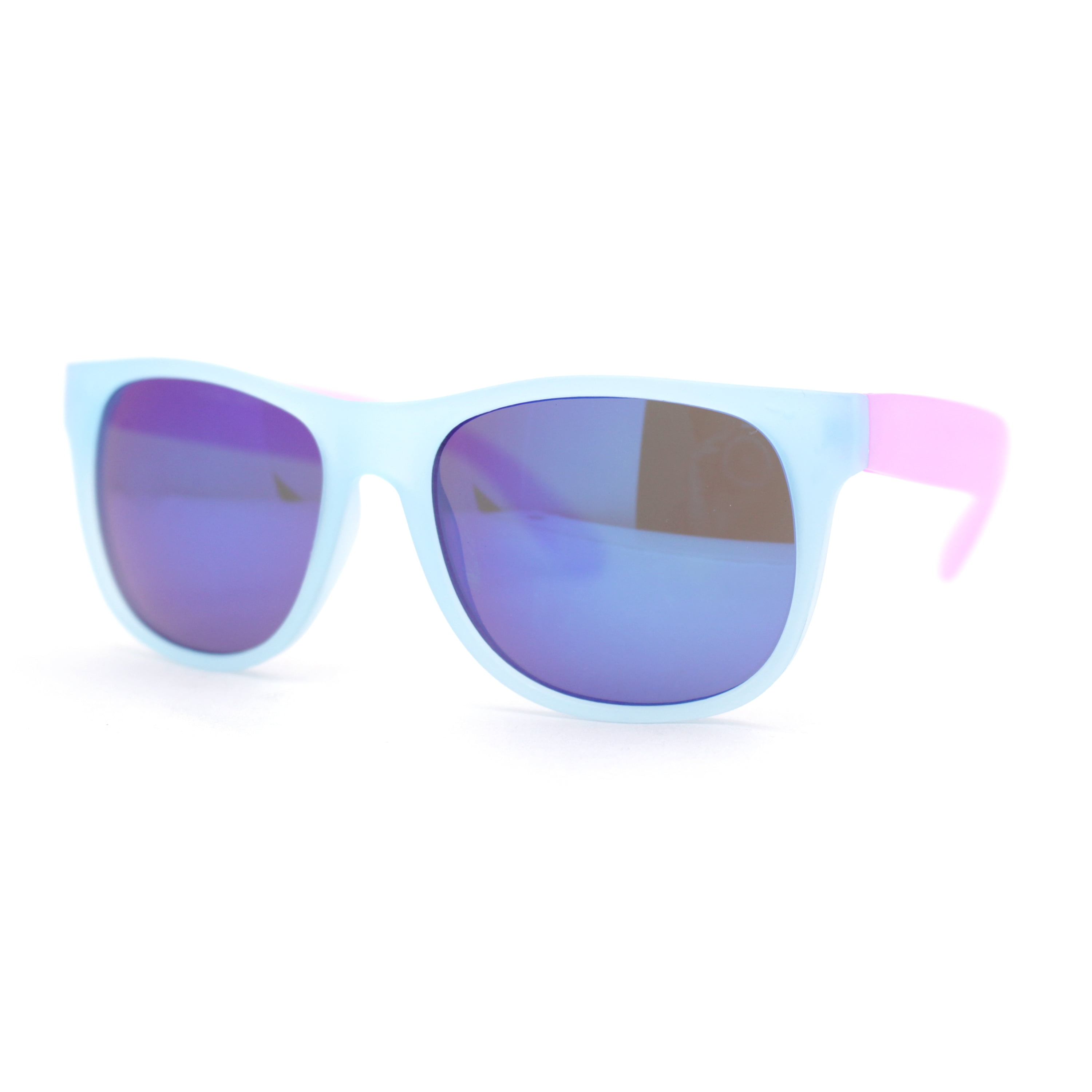 Photochromic Color Changing Frame Matte Sport Horn Rim Sunglasses Blue ...
