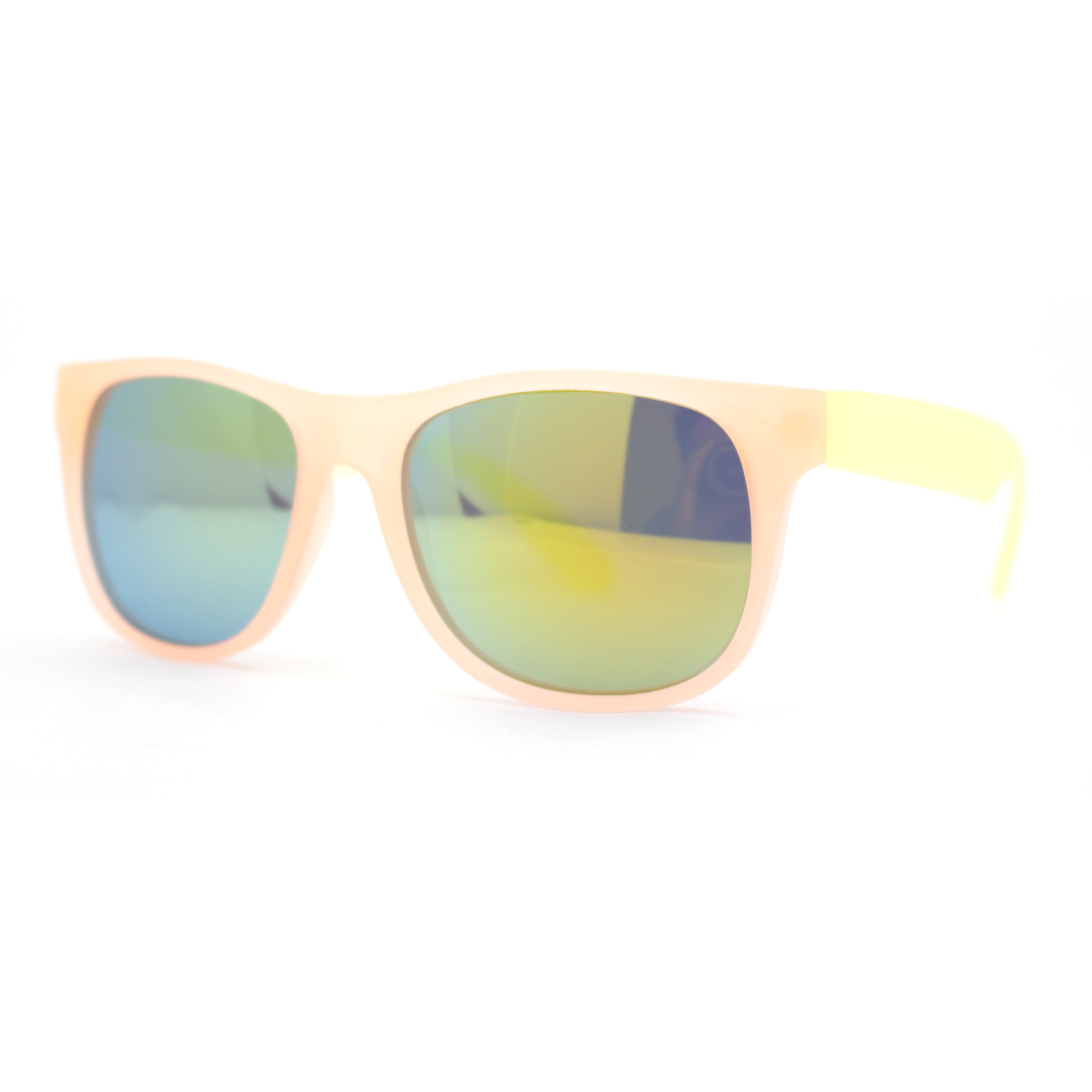 Photochromic Color Changing Frame Matte Sport Horn Rim Sunglasses Peach ...