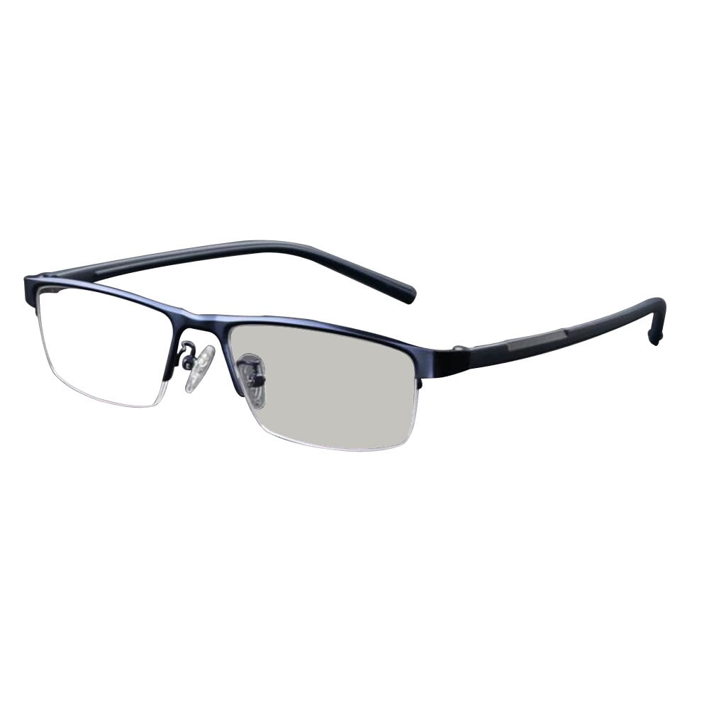 Photochromic Reading Glasses Optical Hyperopia Metal Frame with Case ...