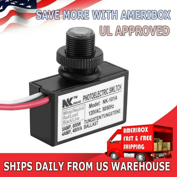 Photoelectric Photocell Dusk to Dawn Button Flush Mount Photo Control ...