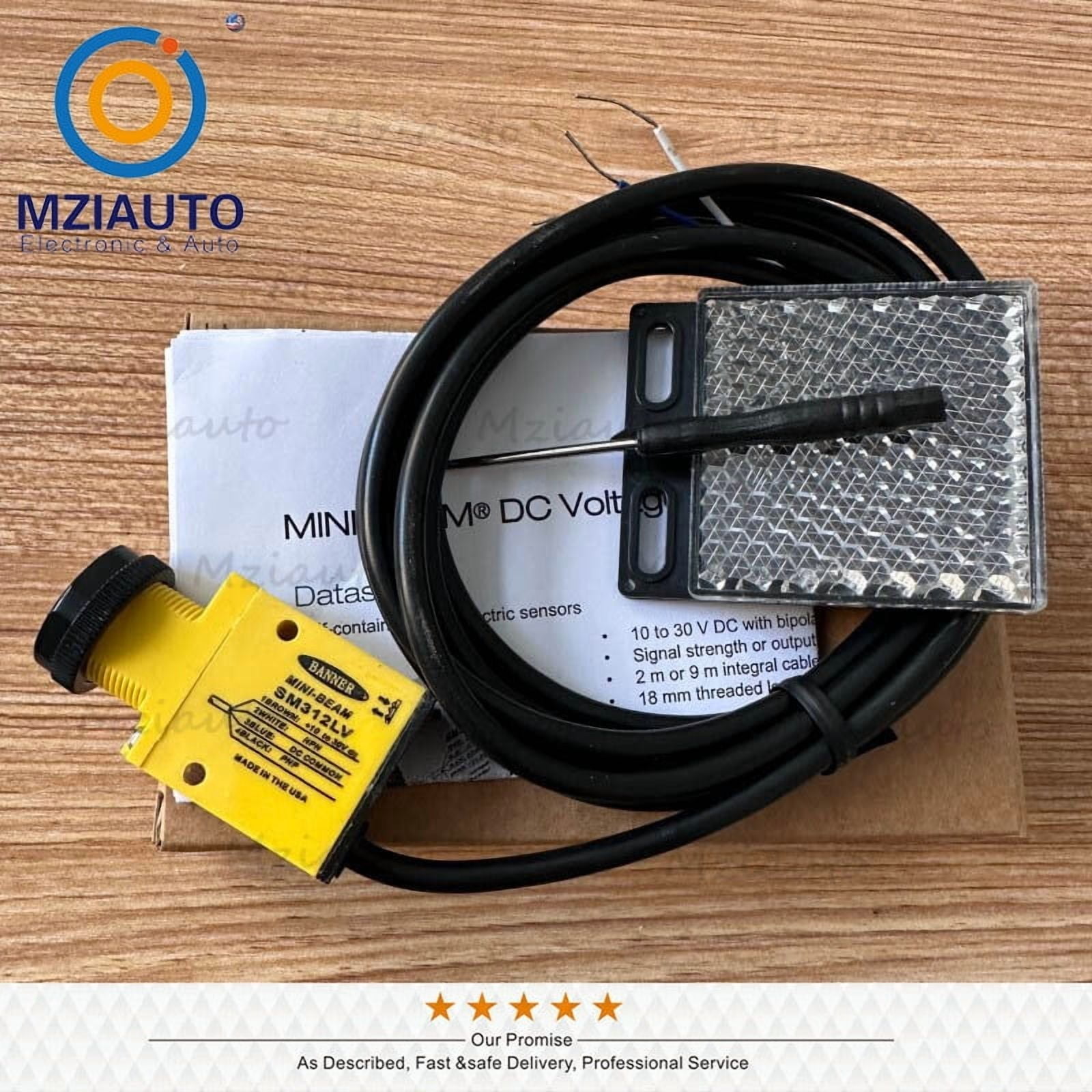 Photoelectric Sensor Switch For Banner SM312LV 25618 Mini-Beam 10-30VDC ...