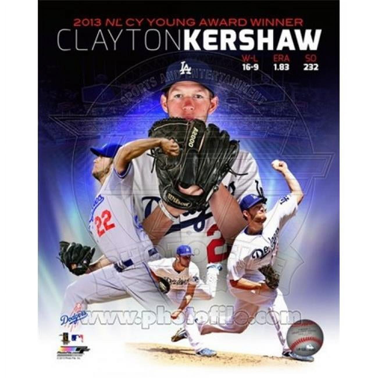 Photofile Clayton Kershaw 2013 National League Cy Young Winner Portrait Plus Sports Photo ...